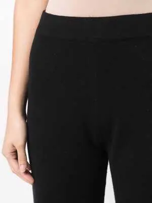 PAULA Ribbed Cashmere Trousers - Black