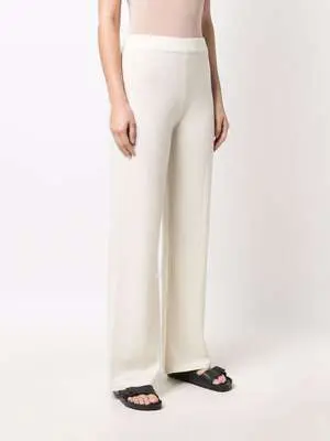 PAULA Ribbed Cashmere Trousers - Neutrals