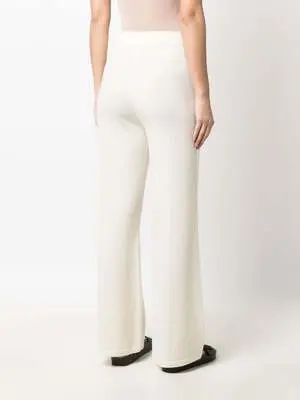 PAULA Ribbed Cashmere Trousers - Neutrals