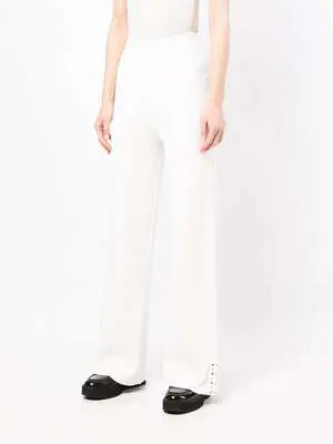 Paule Ka Eyelet-detail Flared Trousers