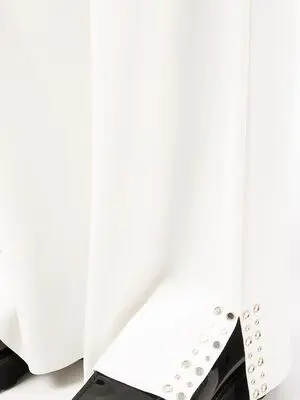 Paule Ka Eyelet-detail Flared Trousers