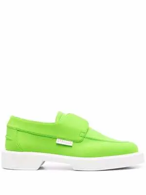 LE SILLA Slip-on Leather Loafers - Green