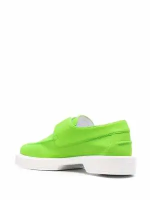 LE SILLA Slip-on Leather Loafers - Green