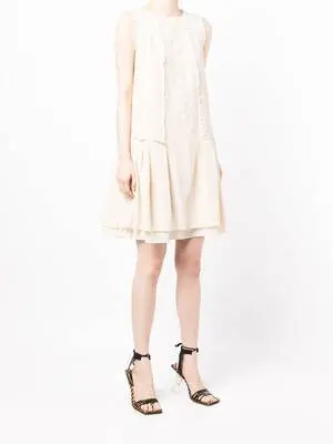 Shiatzy Chen Silk Lace Panelled Dress
