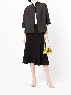 Shiatzy Chen Silk A-line Skirt