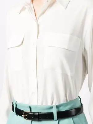 PAULA Stretch-silk Shirt