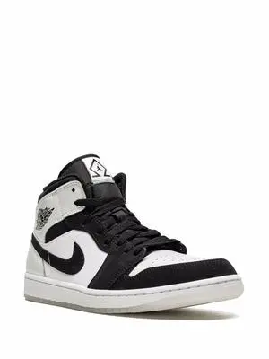 JORDAN Air 1 Mid Se Diamond Sneakers - Black
