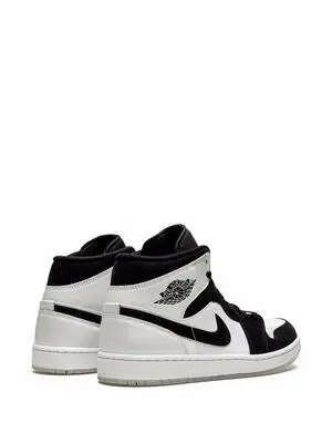 JORDAN Air 1 Mid Se Diamond Sneakers - Black