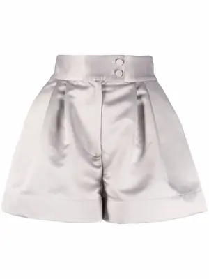 STYLAND High-waist Wide-leg Shorts - Grey