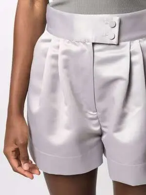 STYLAND High-waist Wide-leg Shorts - Grey