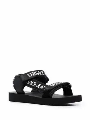 Versace Logo-print Open-toe Sandals
