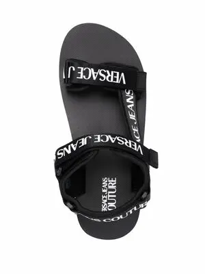 Versace Logo-print Open-toe Sandals