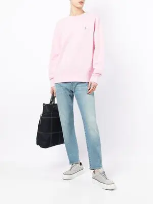 Polo Ralph Lauren Embroidered-logo Sweatshirt - Pink