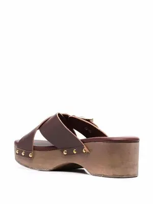 ANCIENT GREEK SANDALS Marilisa Clog Sandals - Brown