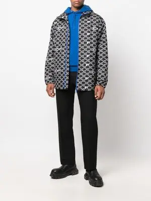Off-White All-over Logo Windbreaker