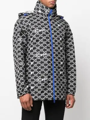 Off-White All-over Logo Windbreaker