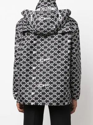 Off-White All-over Logo Windbreaker