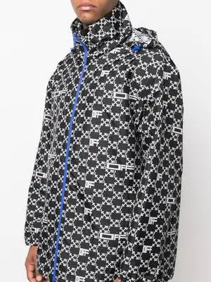 Off-White All-over Logo Windbreaker