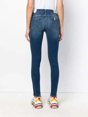 Liu Jo Slim Fit Jeans With Contrast Stitching - Blue