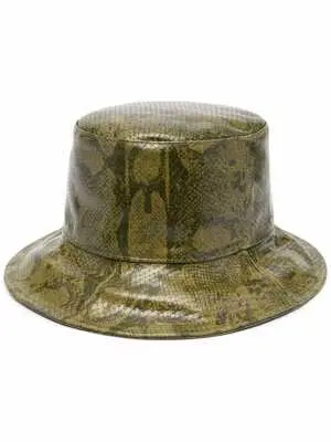 Alberta Ferretti Python-print Bucket Hat