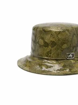 Alberta Ferretti Python-print Bucket Hat