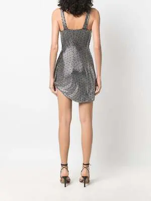 Philipp Plein Crystal-embellished Mini Dress