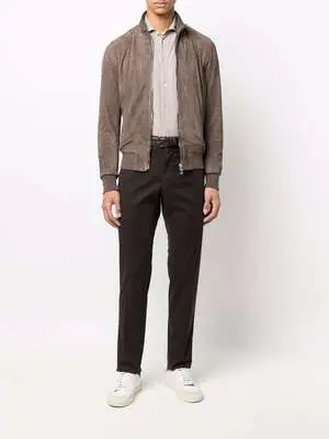 ZANONE Slim-cut Button-down Shirt - Neutrals