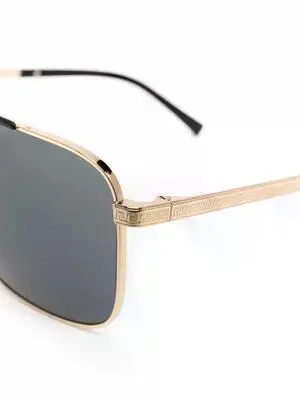Versace Medusa Head Pilot-frame Sunglasses - Black