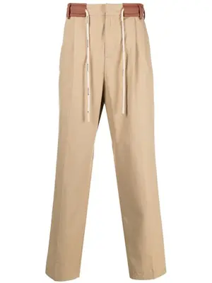 Palm Angels Drawstring Side Stripe Track Pants - Neutrals