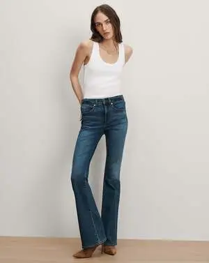 Veronica Beard Beverly Skinny-flare Jean - Bright Blue