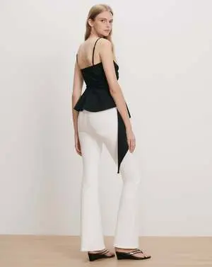 Veronica Beard Beverly Skinny-flare Jean - White