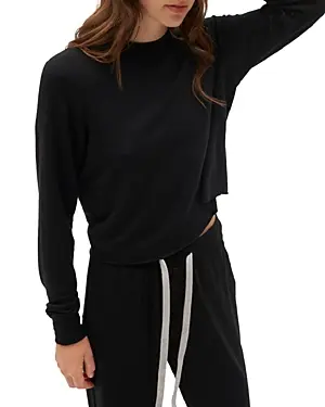 Splits59 Warm Up Crop Fleece Sweatshirt