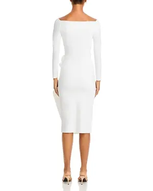 Chiara Boni La Petite Robe Silveria Off-the-shoulder Bodycon Dress