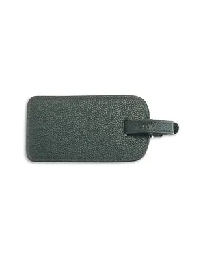 ROYCE NEW YORK Leather Luggage Tag - Dark Green