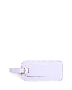 ROYCE NEW YORK Leather Luggage Tag - Lavender