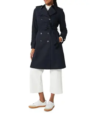 HOBBS LONDON Saskia Trench Coat - Navy