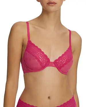 SKARLETT BLUE Dare Unlined Underwire Bra Dark Flamingo