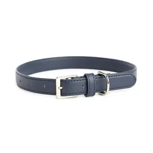 ROYCE NEW YORK Luxe Medium Dog Collar Navy Blue