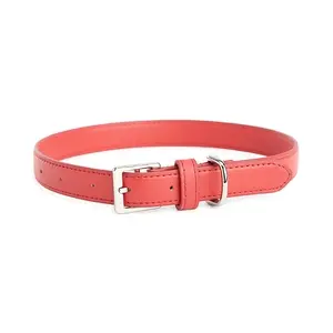 ROYCE NEW YORK Luxe Medium Dog Collar - Red