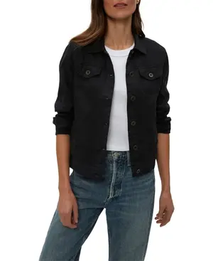 Michael Stars Linen Jacket - Black