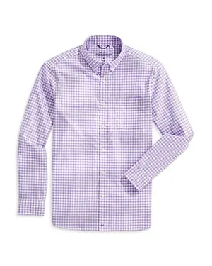 Vineyard Vines Gingham On-the-go Brrr Classic Fit Shirt Aster