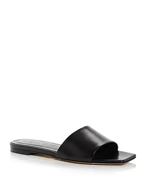 AeydĒ Anna Square Toe Slide Sandals
