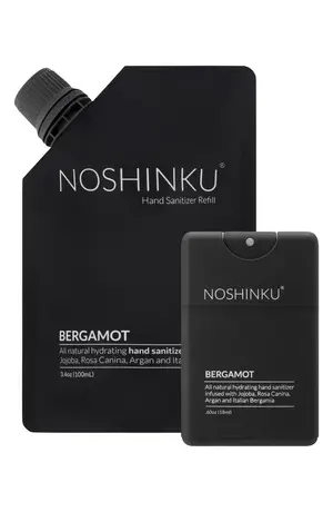 NOSHINKU Rejuvenating Hand Sanitizer & Refill Set (nordstrom Exclusive) Bergamot