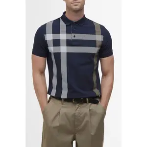 Barbour Blaine Tartan Polo Navy/ Pine