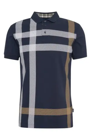Barbour Blaine Tartan Polo - Navy/ Pine