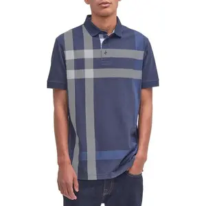 Barbour Blaine Tartan Polo Navy