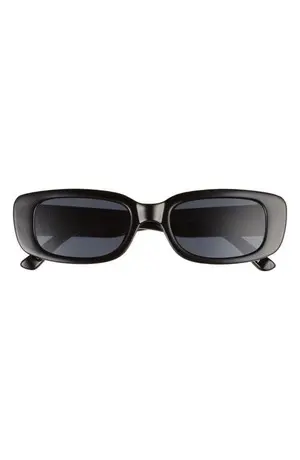 AIRE CERES 51mm Rectangular Sunglasses Black/smoke Mono