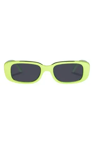 AIRE CERES 51mm Rectangular Sunglasses Lime Chrome