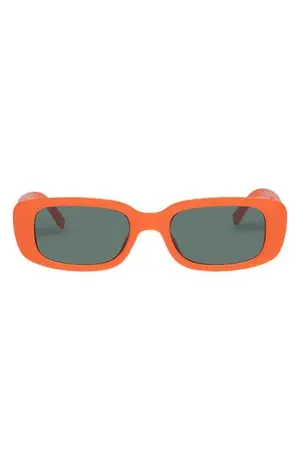 AIRE CERES 51mm Rectangular Sunglasses Neon Orange