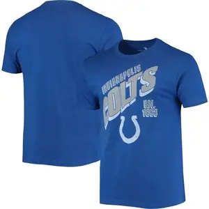 Junk Food Indianapolis Colts Slant T-shirt - Royal